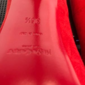 Yves Saint Laurent | Shoes | Ysl Red Suede Pumps | Poshmark
